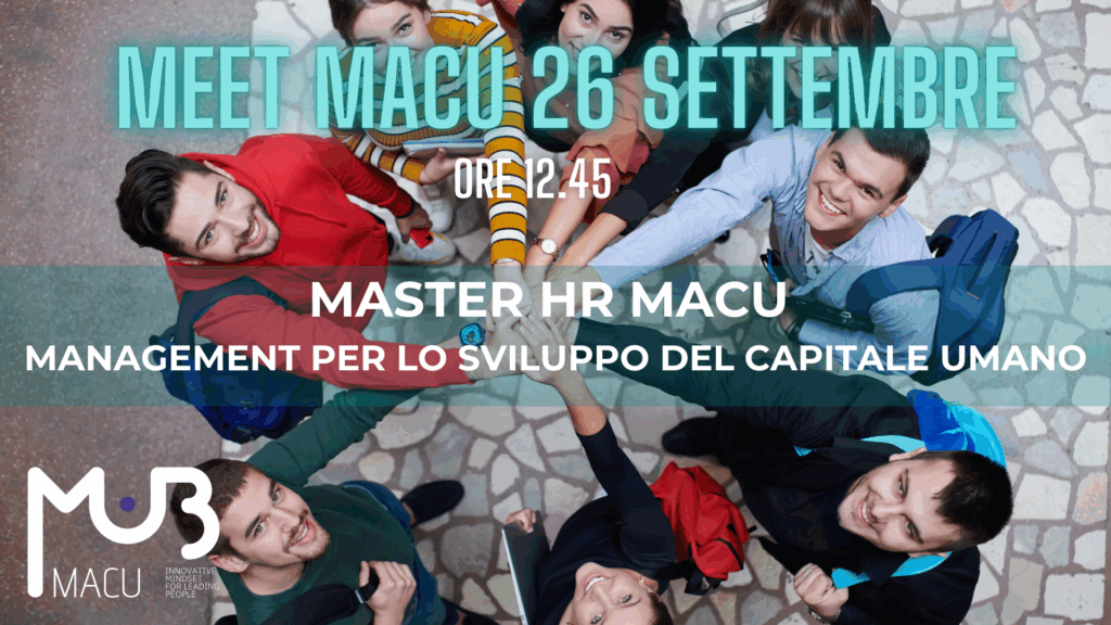 26 SETTEMBRE ore 12.45 - VIRTUAL OPEN DAY MASTER IN MANAGEMENT PER LO ...
